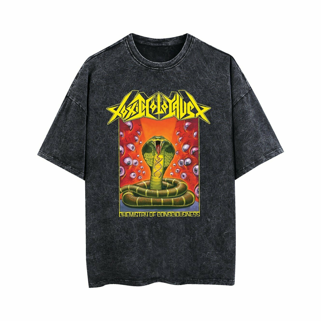 Футболка с коротким рукавом Toxic Holocaust Chemistry Retro Черный ретро-костюм с коротким рукавом