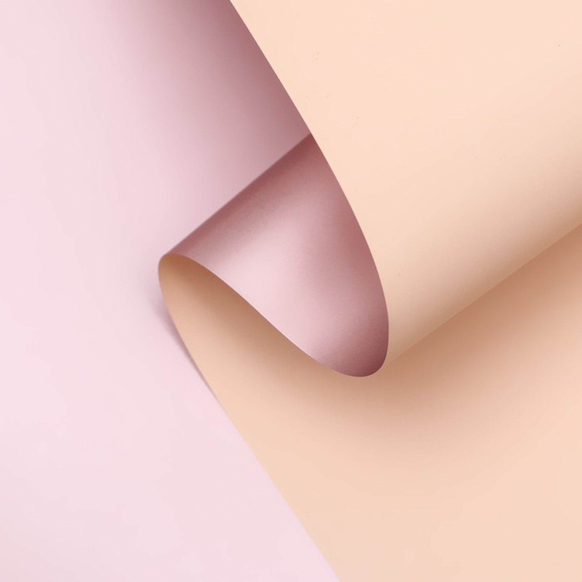 Упаковочная пленка матовая для цветов, двухсторонняя, "Зефир", бежево - бронзовая, 57 см х 5 м