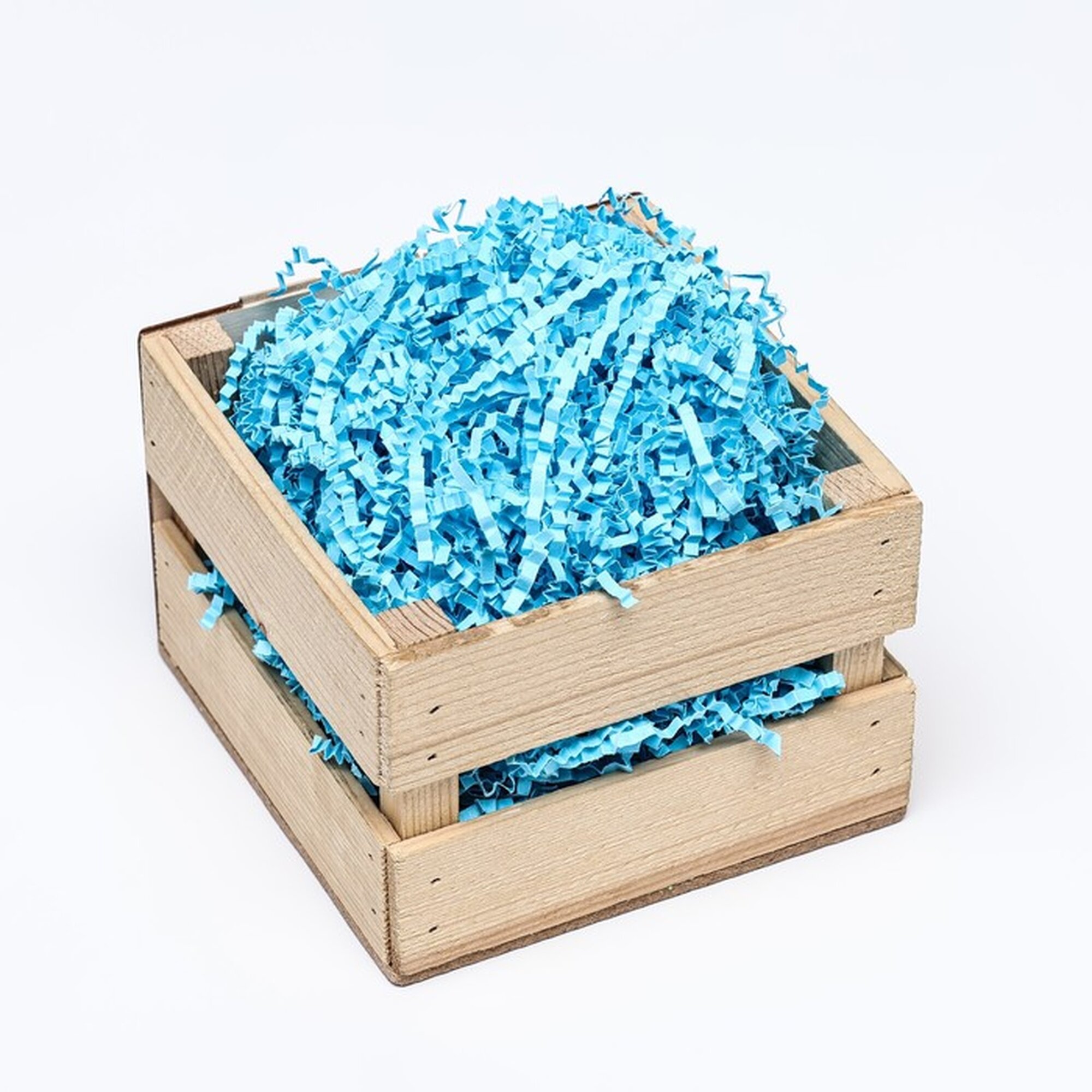 Наполнитель бумажный Сима-ленд, для упаковки подарков, синий, без рисунка, 50г