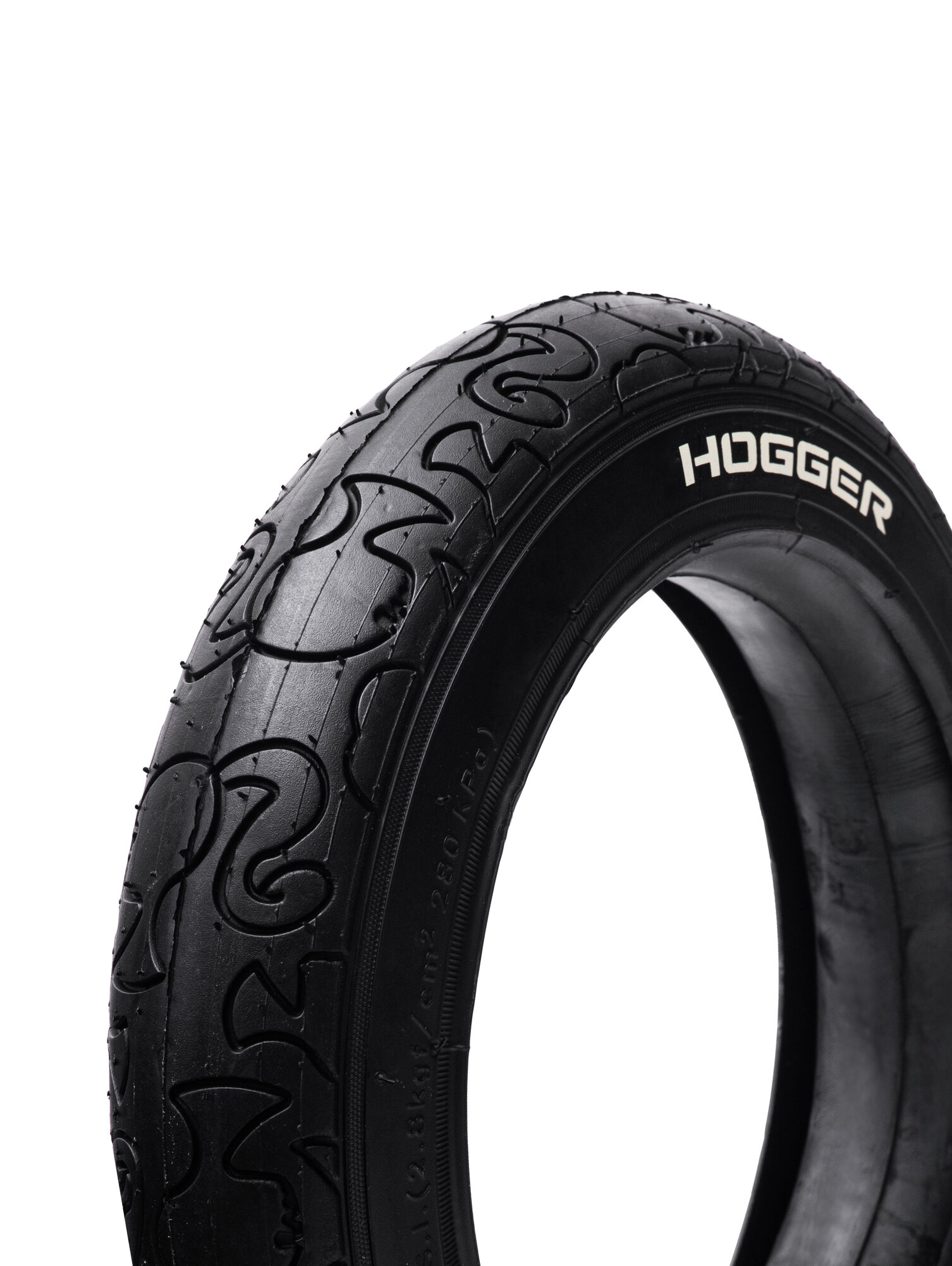 Покрышка HOGGER 12 1/2x2 1/4, HG-1206 слик, TPI 30, черная