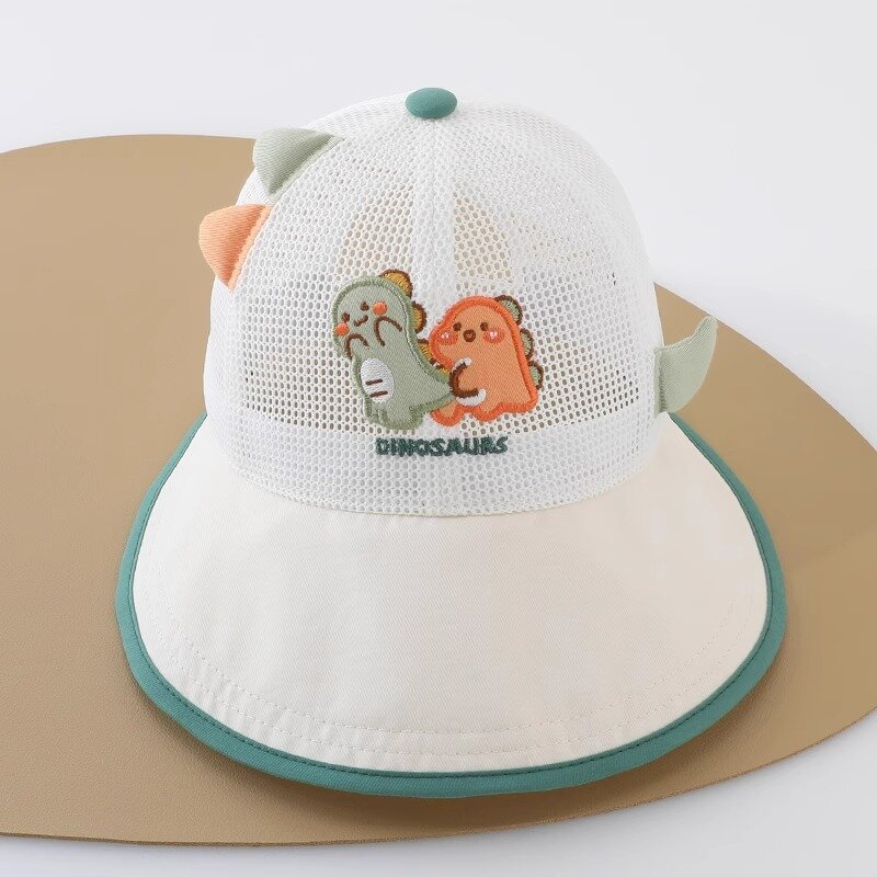 Шляпа "Динозавр", детская, бежевая, 48-52 см