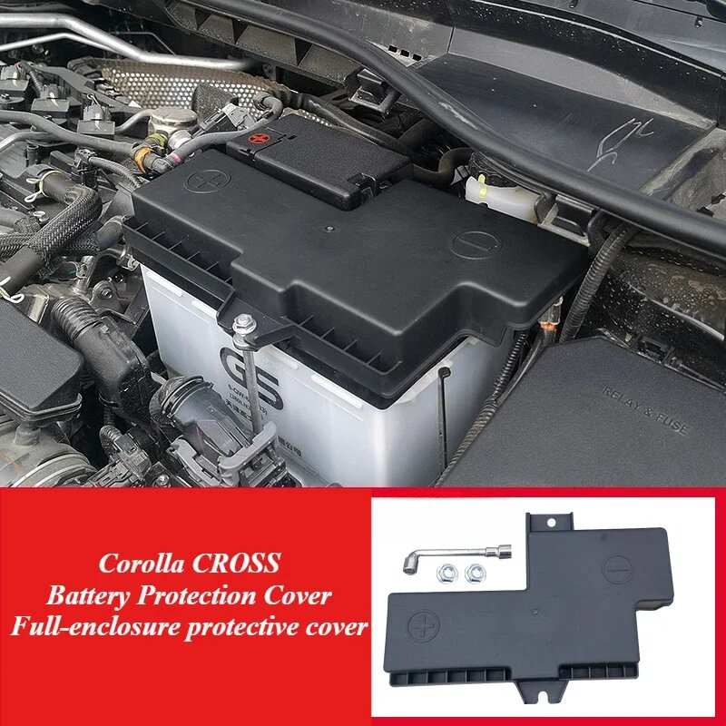 Для Toyota Corolla CROSS защитная крышка аккумулятора модификация специальный аккумулятор отрицательный пылезащитный чехол