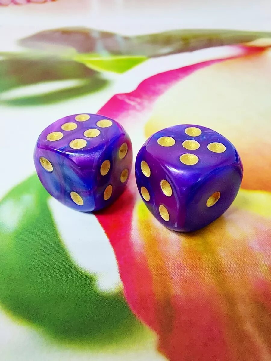 Кубик игральный 12 мм 2 шт