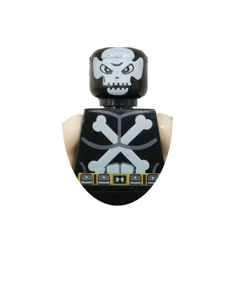 Фигурка Lego Pirate Skull and Bones, черный и светло-желтый