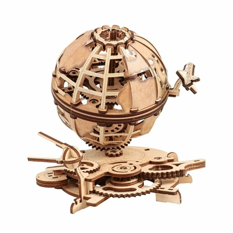 3D головоломка, механический земной шар, деревянная модель для взрослых, DIY STEM, строительный набор, уникальный подарок, строительная игрушка для подростков