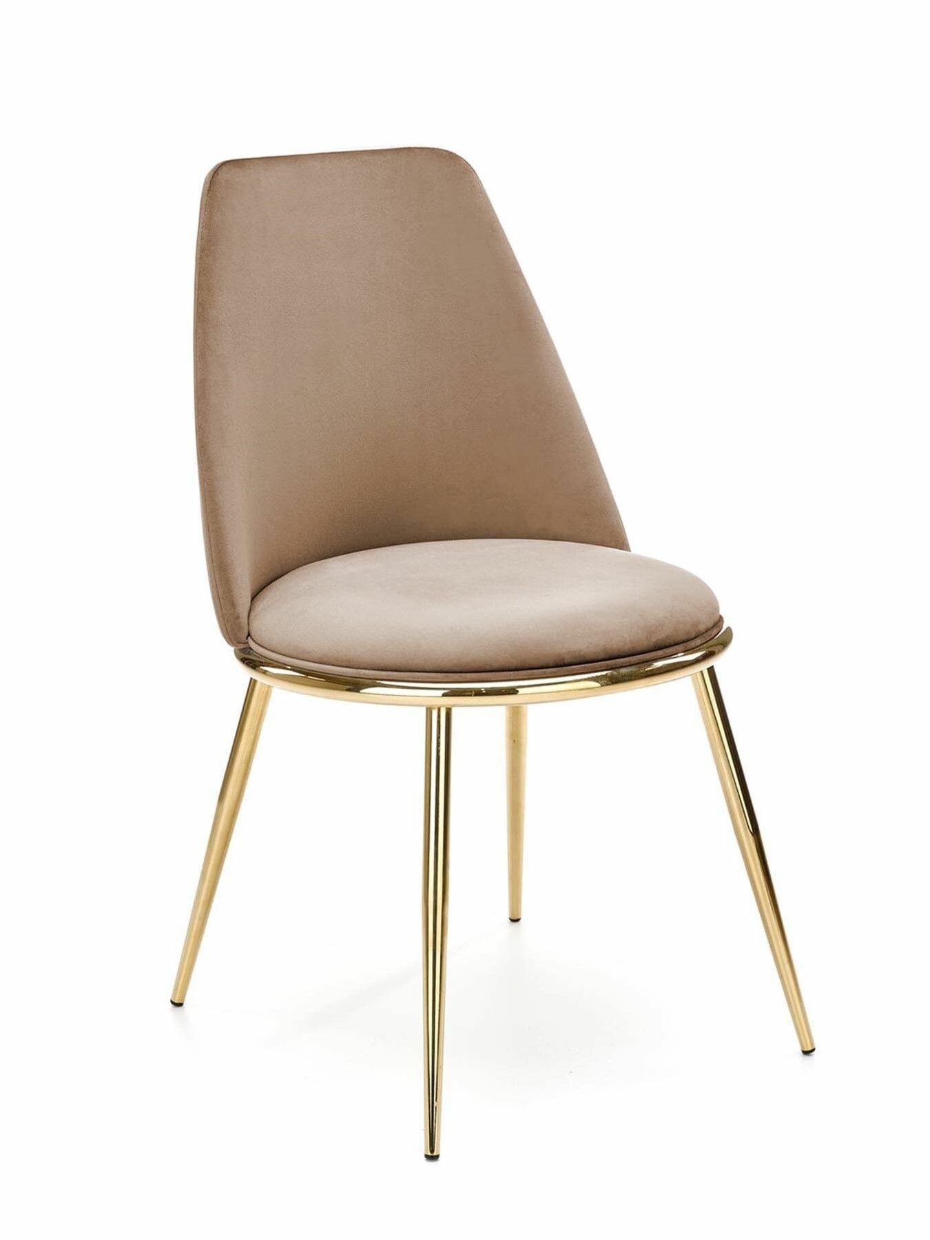 Стул HALMAR K460 бежевый/золотой
