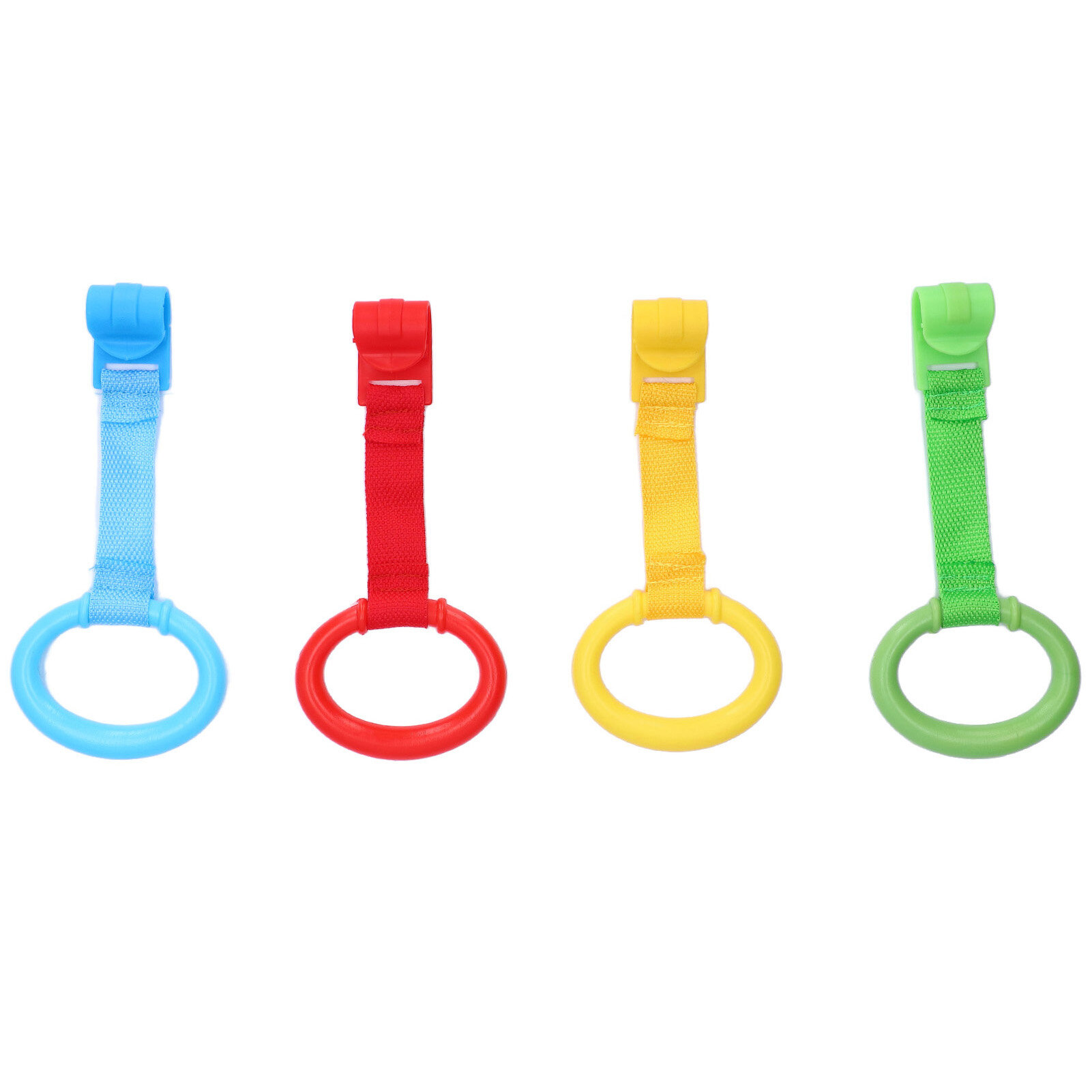 4pcs Baby подтягивает кольца пластиковый материал эргономичный дизайн безопасного практического различных цветов, ассистент ходьбы для малыша