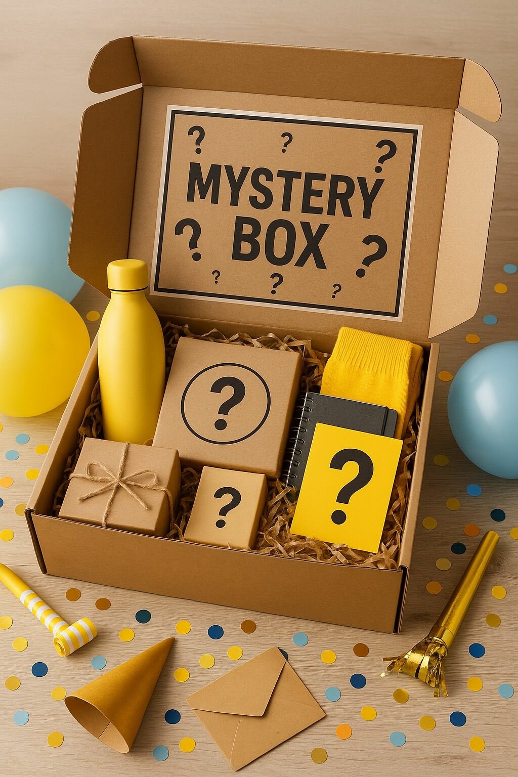 Мистери бокс Подарок на День Рождения, Сюрприз - Подари эмоции и смех, когда не знаешь, что подарить