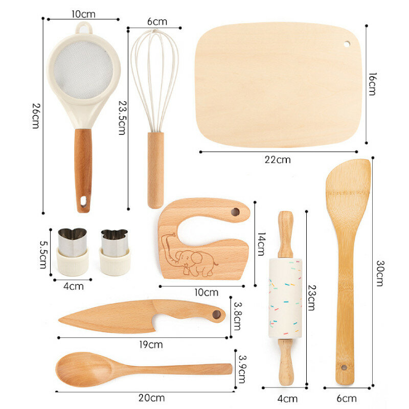 Игрушечная модель еды и кухни для детей забавная симуляция готовки набор деревянный рен кухня посуда пень резка