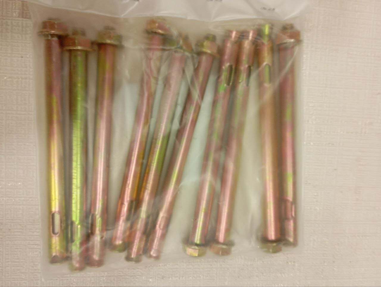 Анкерный болт с гайкой 10*130 "накрепко" в пакете (10 шт)