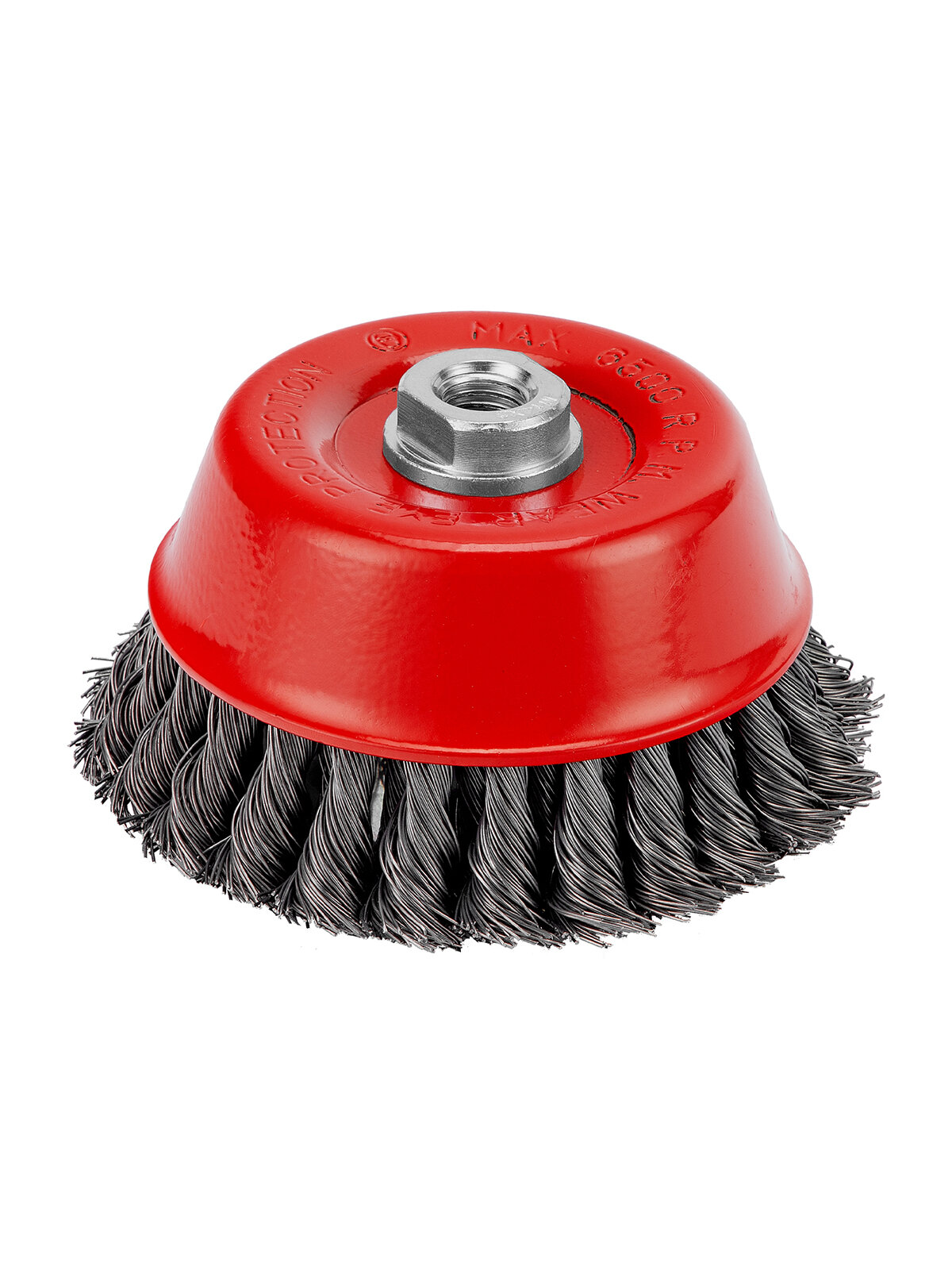 Щетка для УШМ Matrix 125 мм, М14, Чашка, двухрядная, крученая проволока 0, 5 мм 74683