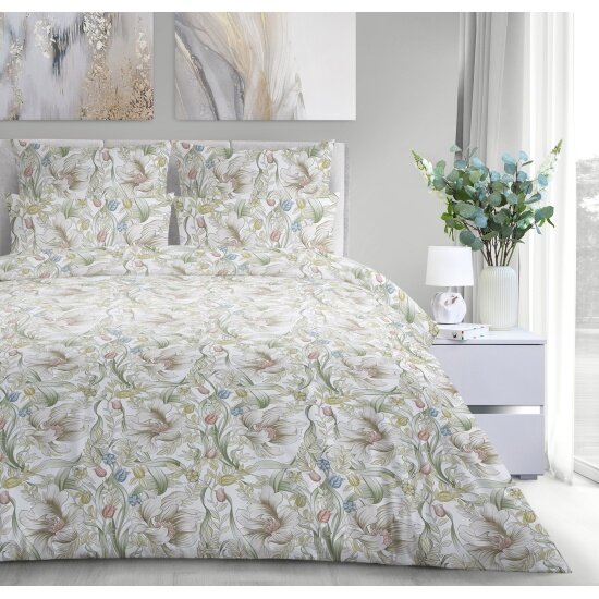 Евро комплект постельного белья Verossa Сатин премиум Blossom с наволочками 50/70,70/70, 929260