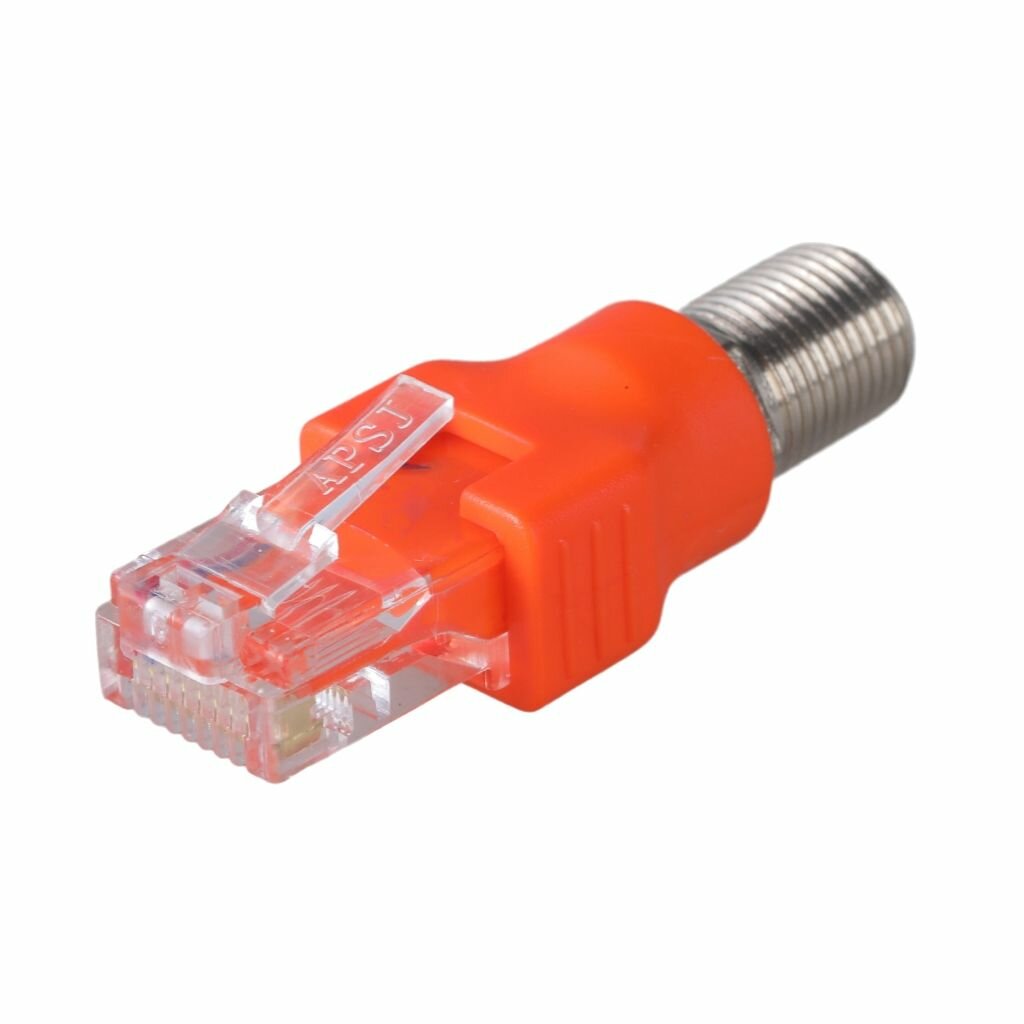 F к RJ45 Адаптер R-F Женский мужской эфир Ethernet Coaxial Coax Adapters для линейного тестера