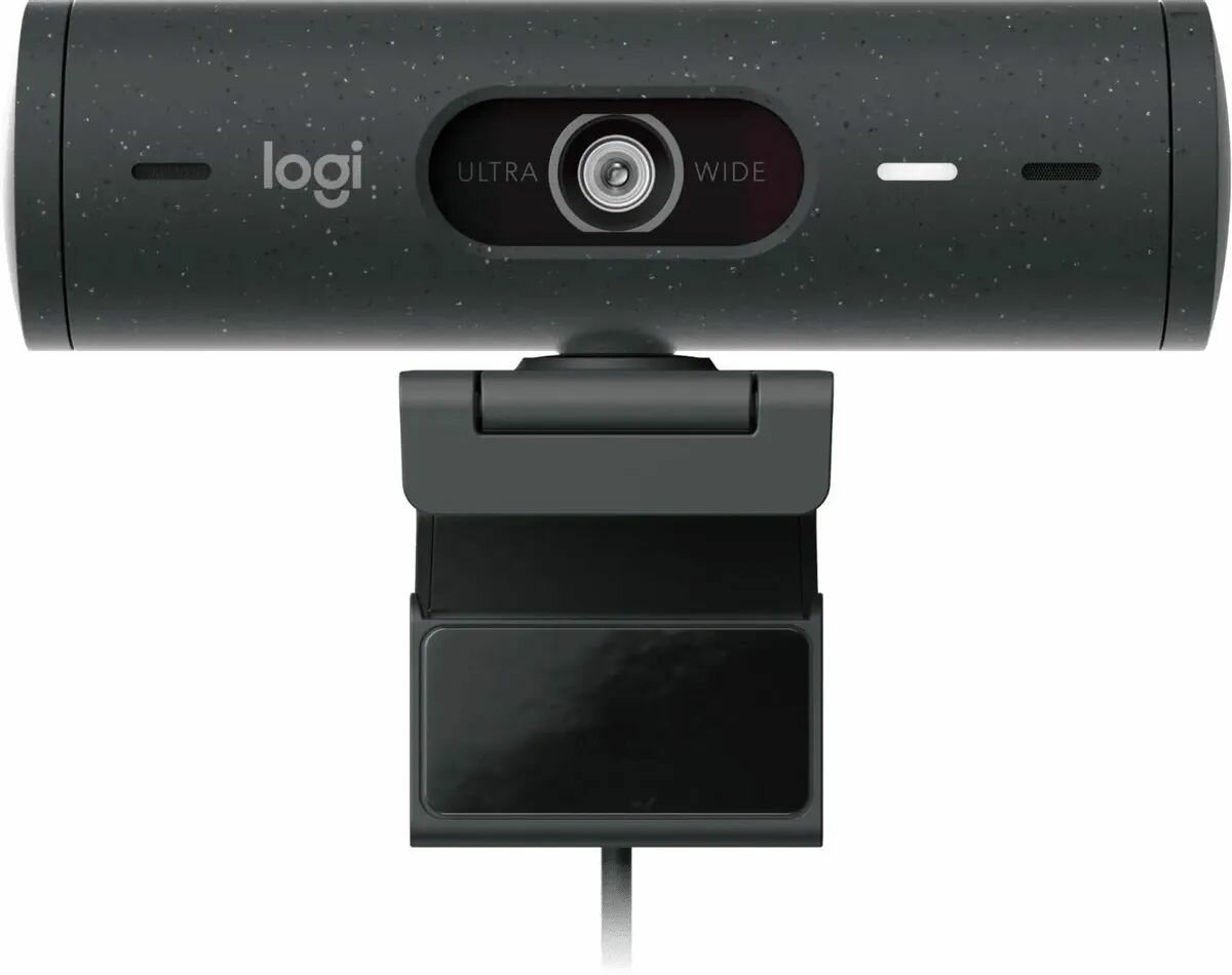Камера Web Logitech HD Webcam Brio 500 черный 4Mpix (1920x1080) USB Type-C с микрофоном (960-001424)