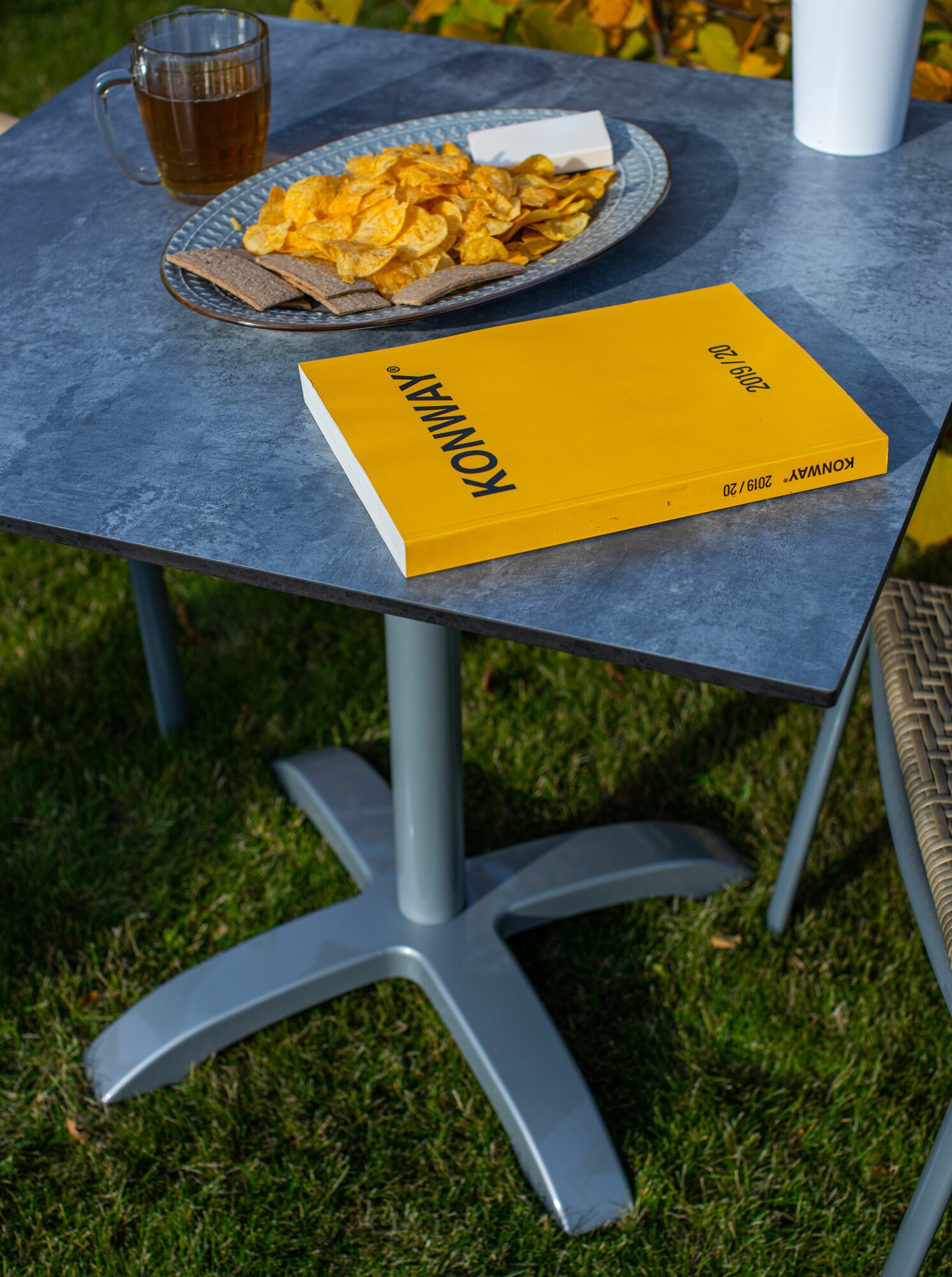 Столешница 120х80 для стола KONWAY Солид Топ тонкая, Hpl пластик, с фрезеровкой для подстолья