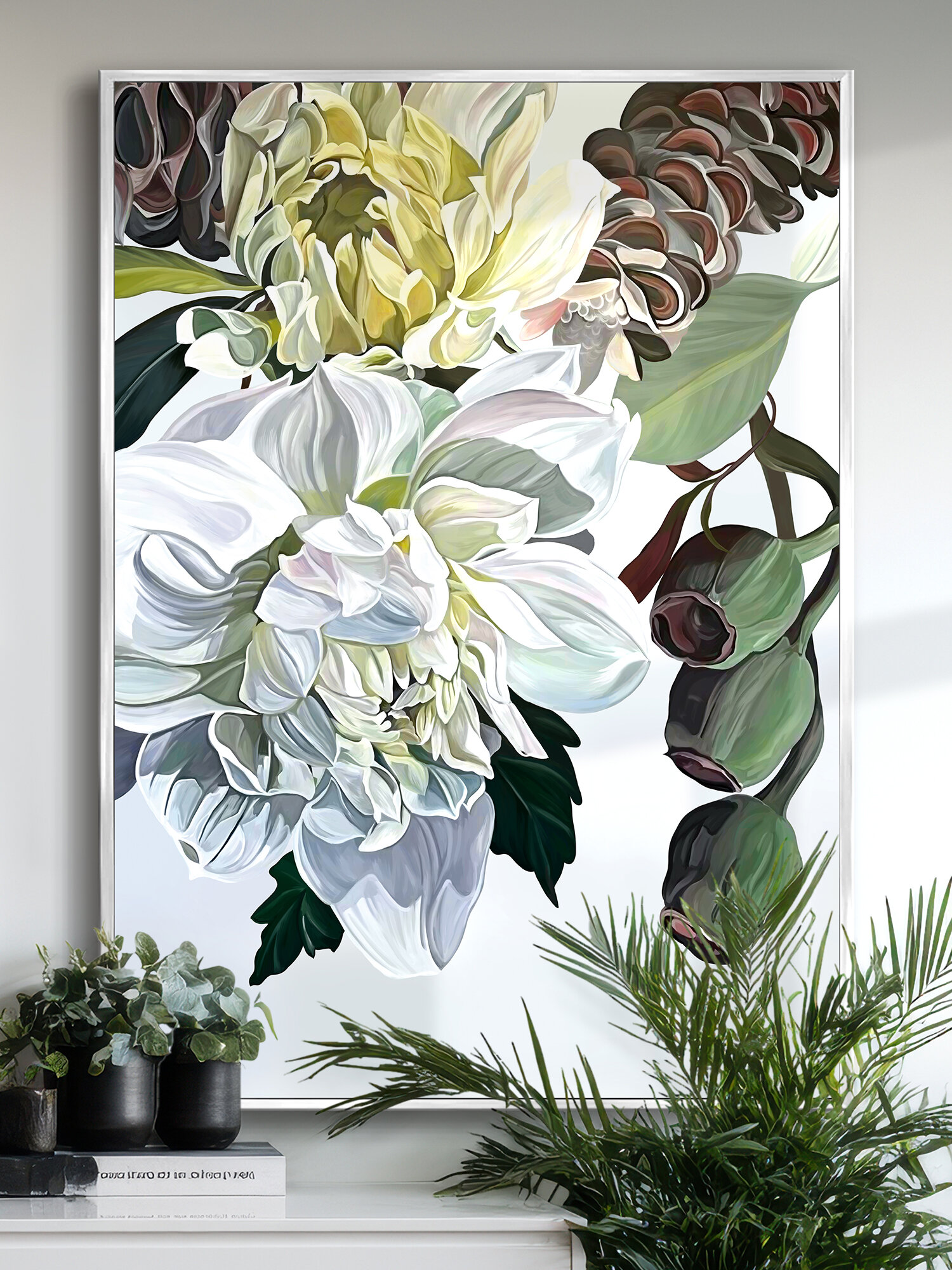 Картина на стену интерьерная в раме "Природа в деталях", цветы, 61х81 см, Графис