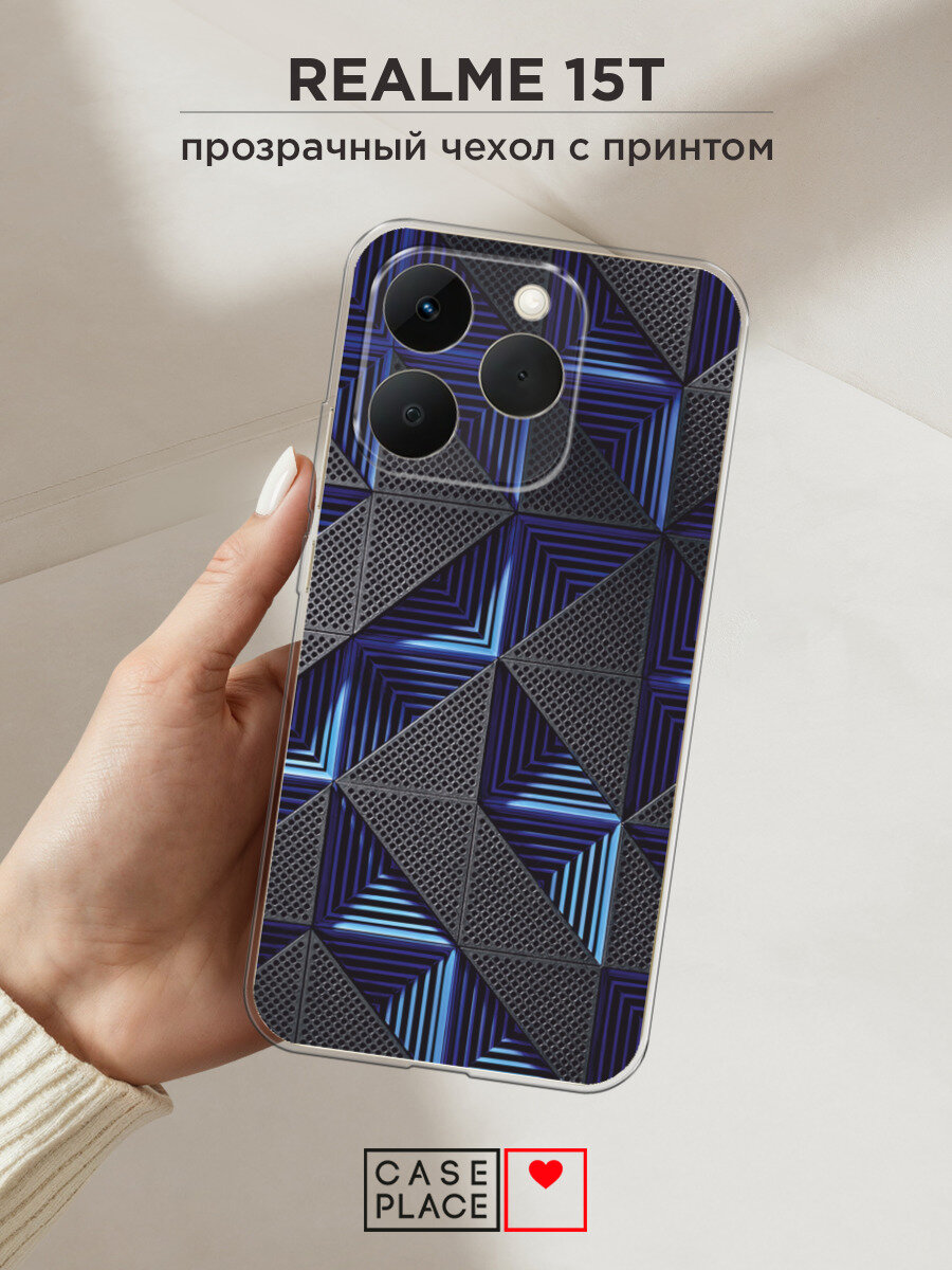 Силиконовый чехол на Realme 15T / Реалми 15Т с принтом IBM