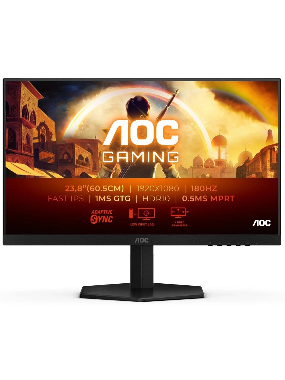 Монитор 23.6" AOC 24G42E, 1920х1080, 180 Гц, VA, черный