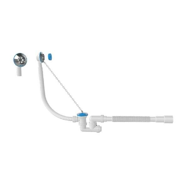 Сифон для ванны вып.70мм с г/т 1 1/2- Ø40/50 1525 NOVA PLASTIK