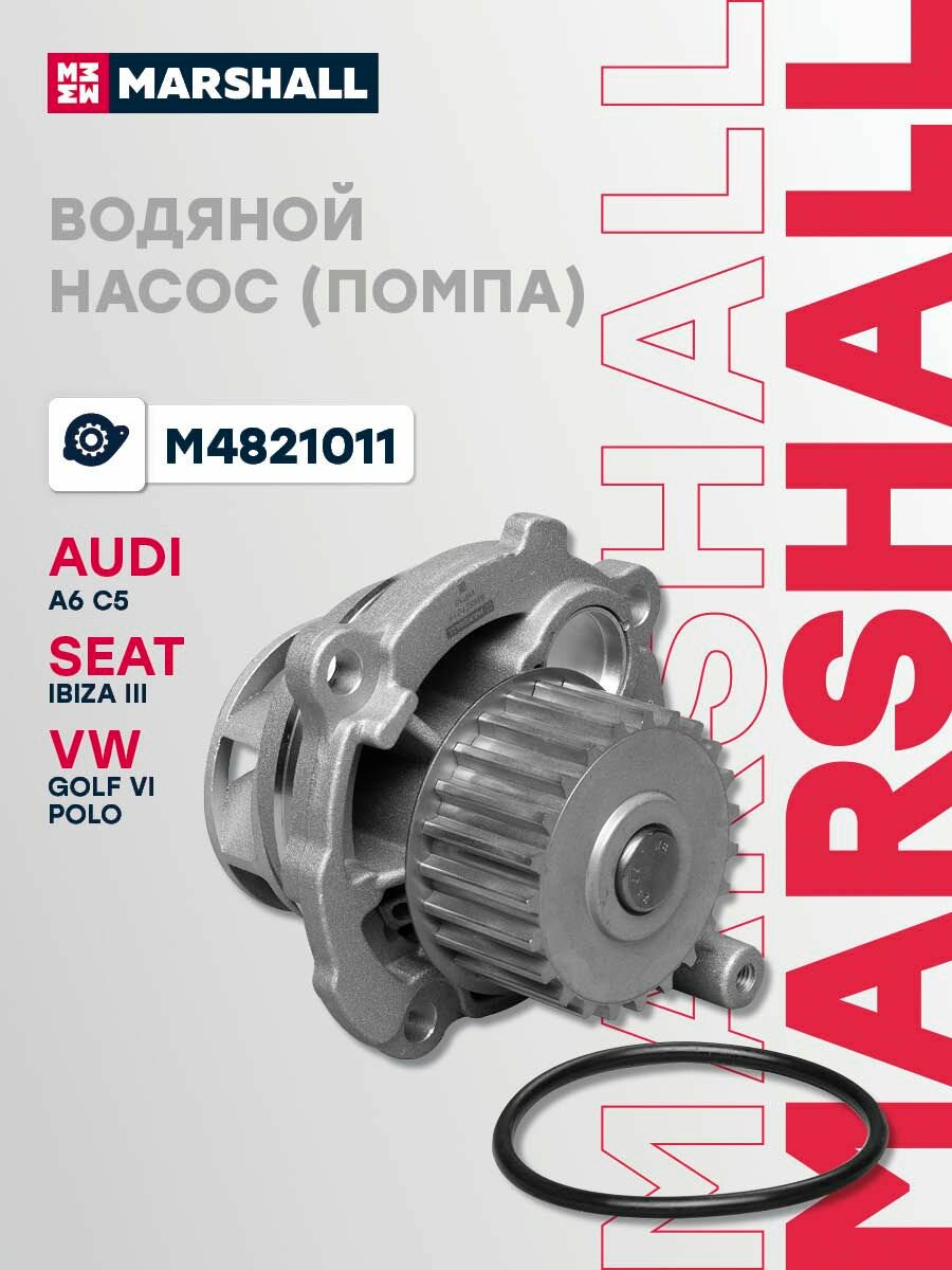 Водяной насос (помпа) Audi Ауди A3, A4, A6, Skoda Шкода Octavia Октавия, Volkswagen VW Фольксваген Caddy Кэдди, Golf Гольф, Jetta Джетта, Passat Пассат, Polo Поло, Touran Туран 1623100680