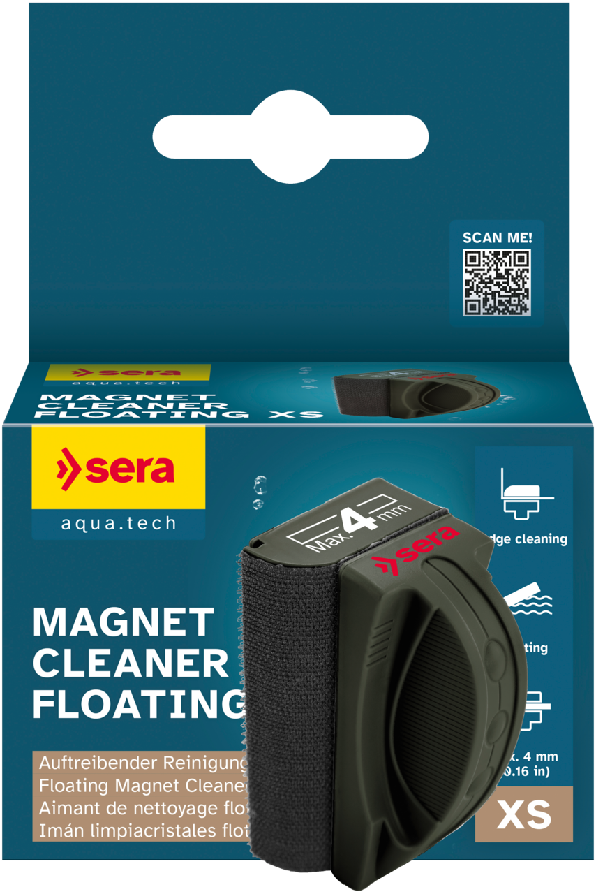 Стеклоочиститель магнитный плавующий sera "Magnet Cleaner Floating XS" /для стекол до 4 мм./
