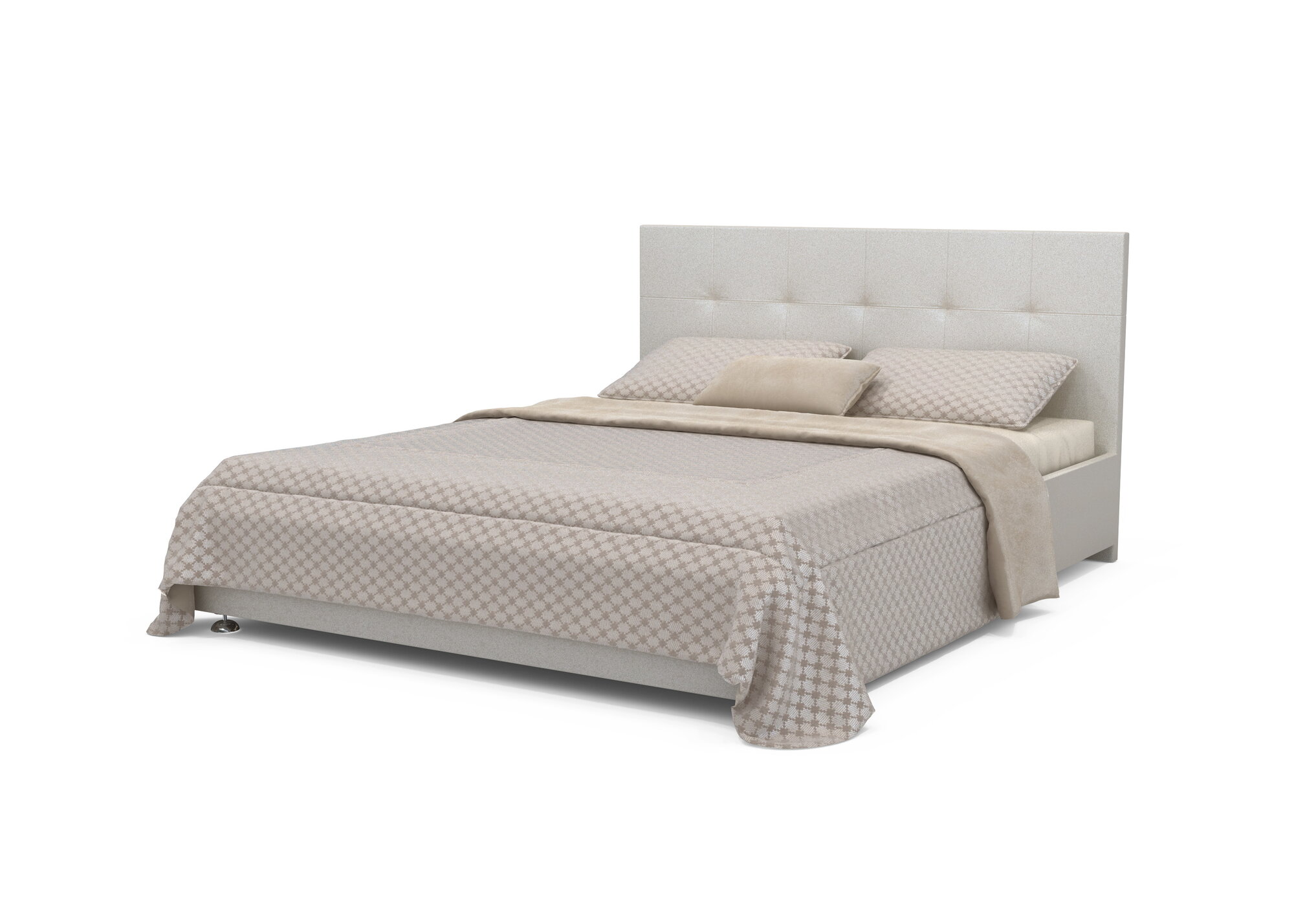 Кровать "МИР матрасов" "Greta", размер 200x160, ткань Sky Velvet 21