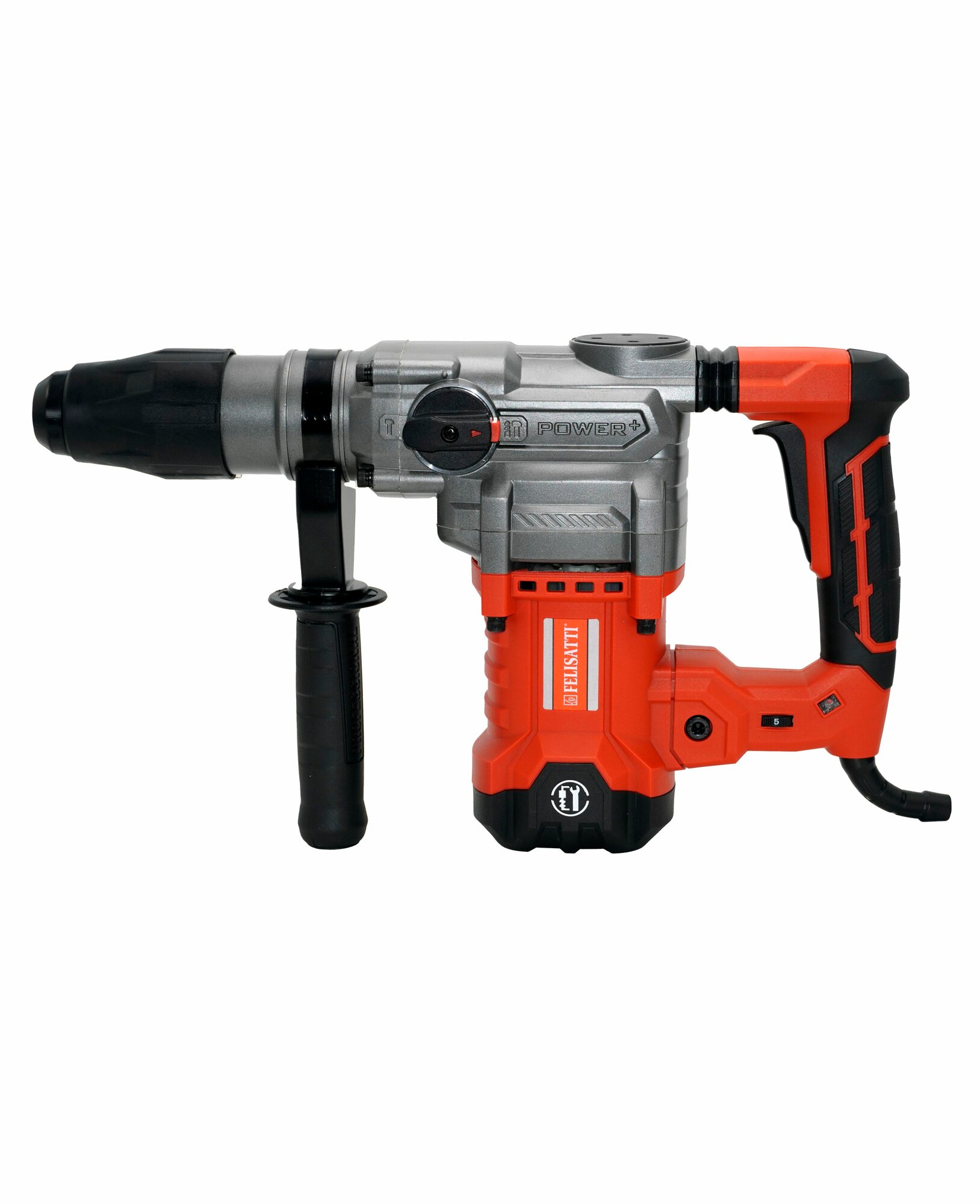 Перфоратор электрический профессиональный FELISATTI П-40/1600 SDS-max, 1600 Вт, 10 Дж, в кейсе (FT7009)