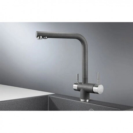 Смеситель для кухни GRANULA (2305, графит)