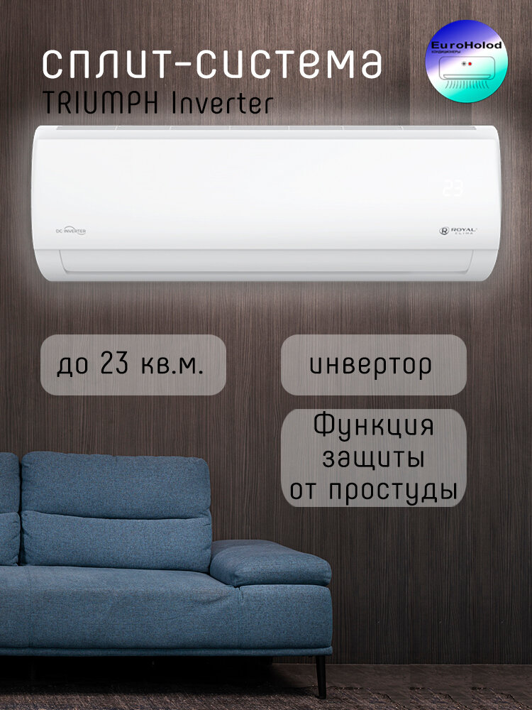 Инверторная сплит-система TRIUMPH Inverter RCI-TWC22HN (комплект)