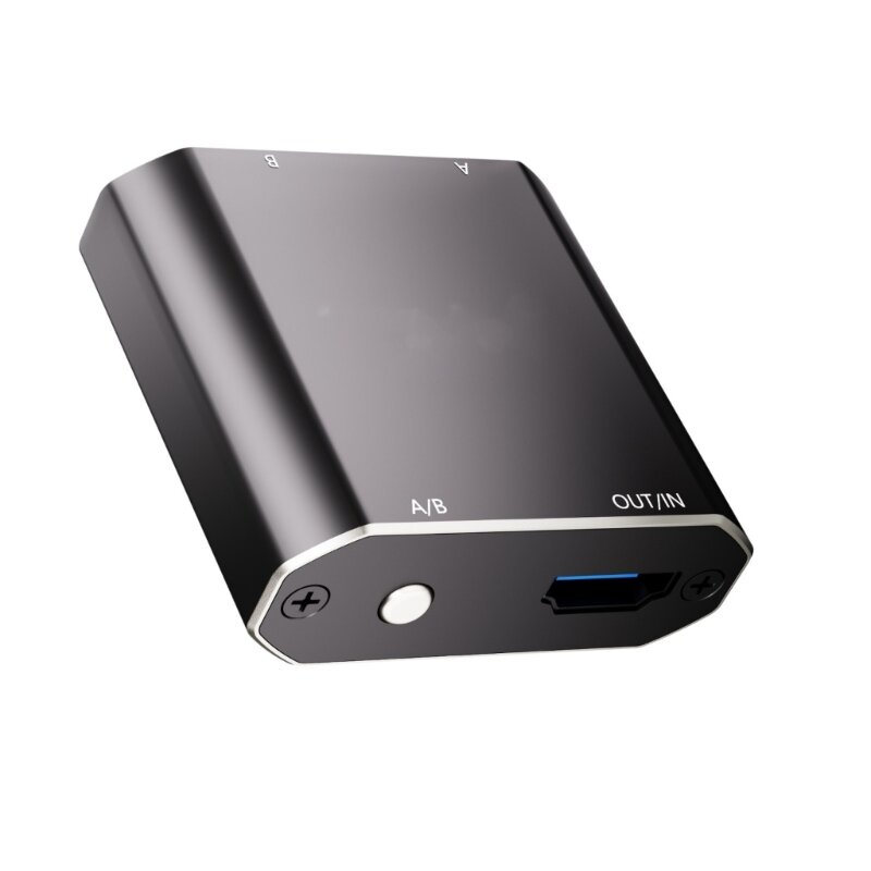 Видеомикшер-разветвитель 4K60Hz Двунаправленный видеомикшер 2.0 с 2 портами выбора дисплея для ПК и многого другого