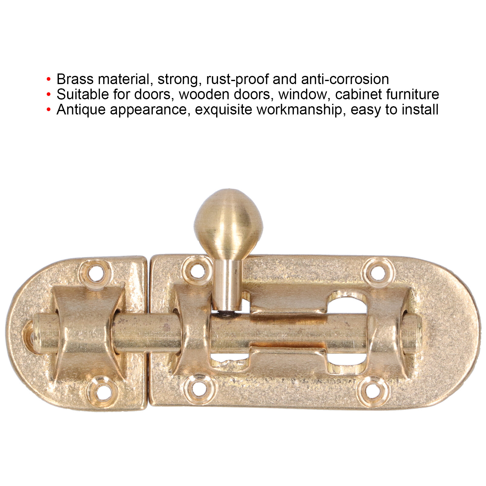 Антикварный дверной замок, нержавеющий болт, комплект защелки для дверных ворот в китайском стиле, аксессуар для оборудования