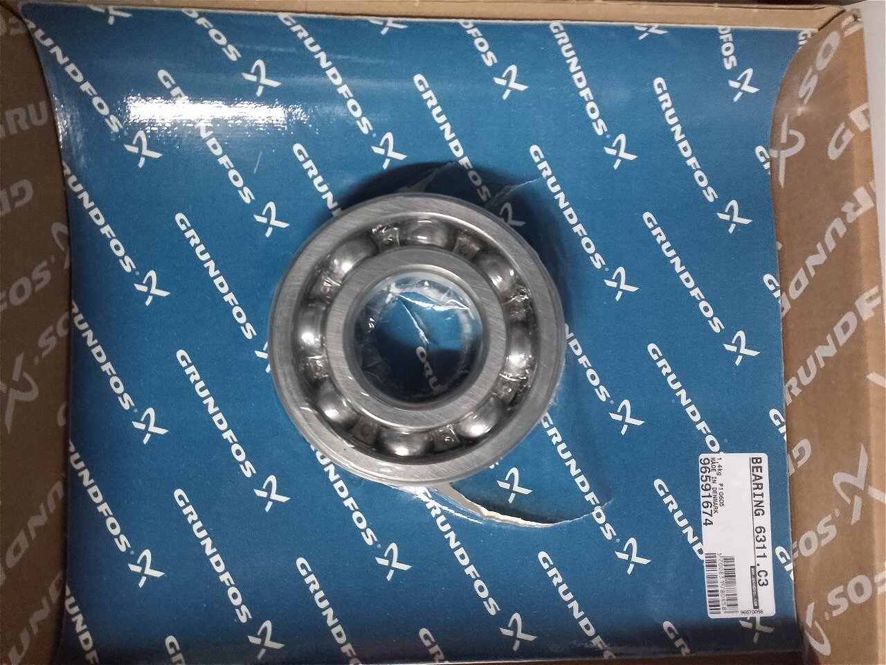 Подшипник Bearing 6311. C3 Шариковый подшипник/запасной Grundfos 96591674