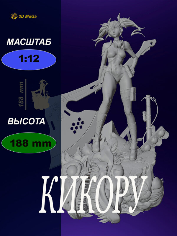 Фигурка под покраску Кикору-Kikoru Shinomiya Kaiju No. 8