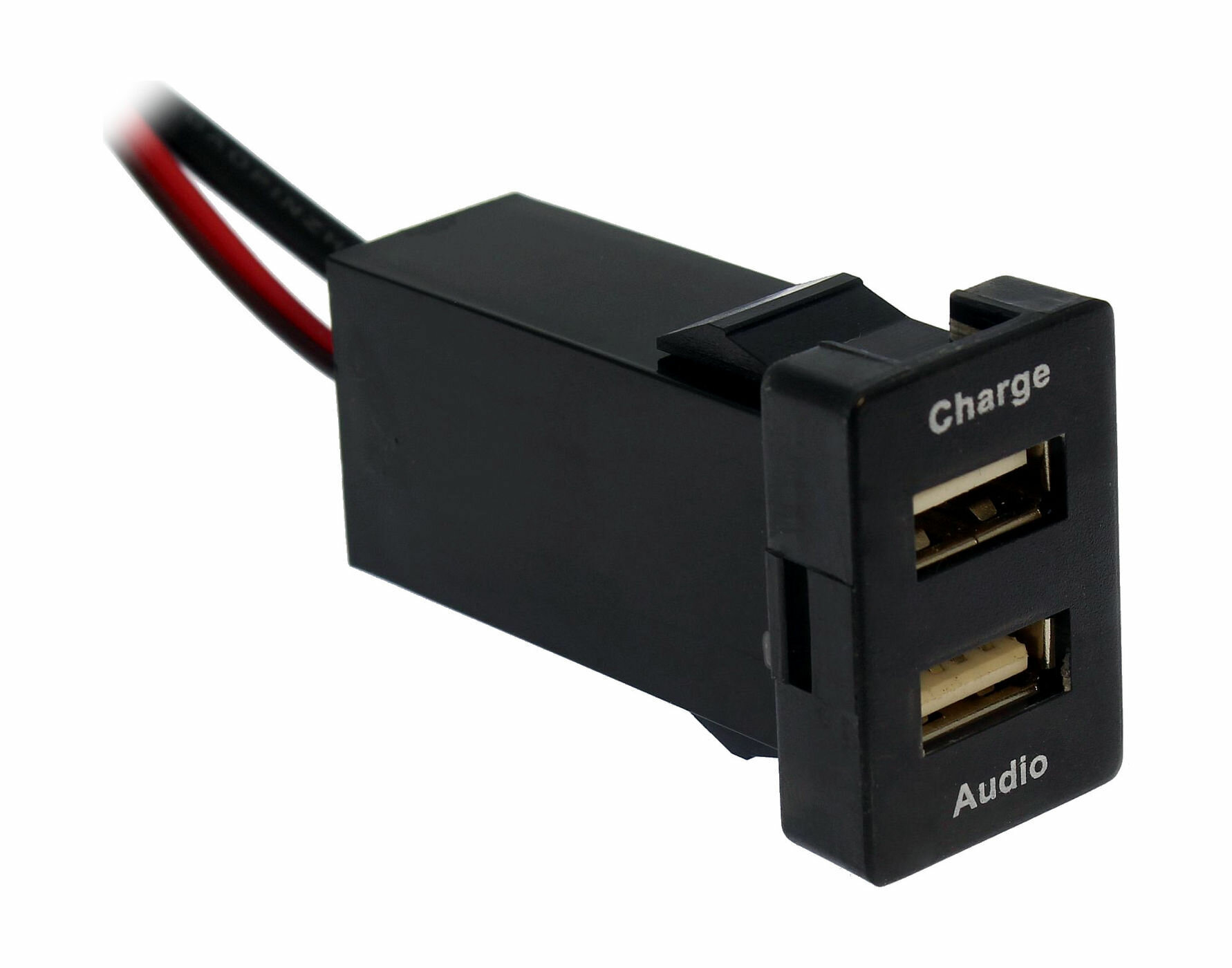 USB разъем в штатную заглушку для Toyota 2009 - 2021 (с зарядным устройством)