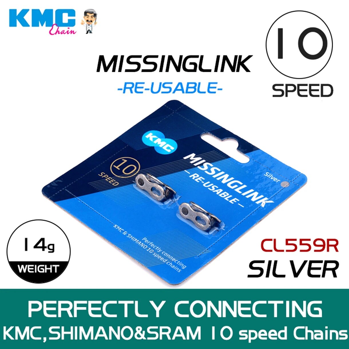 KMC Missinglink CL559R 10 скоростей, серебристый