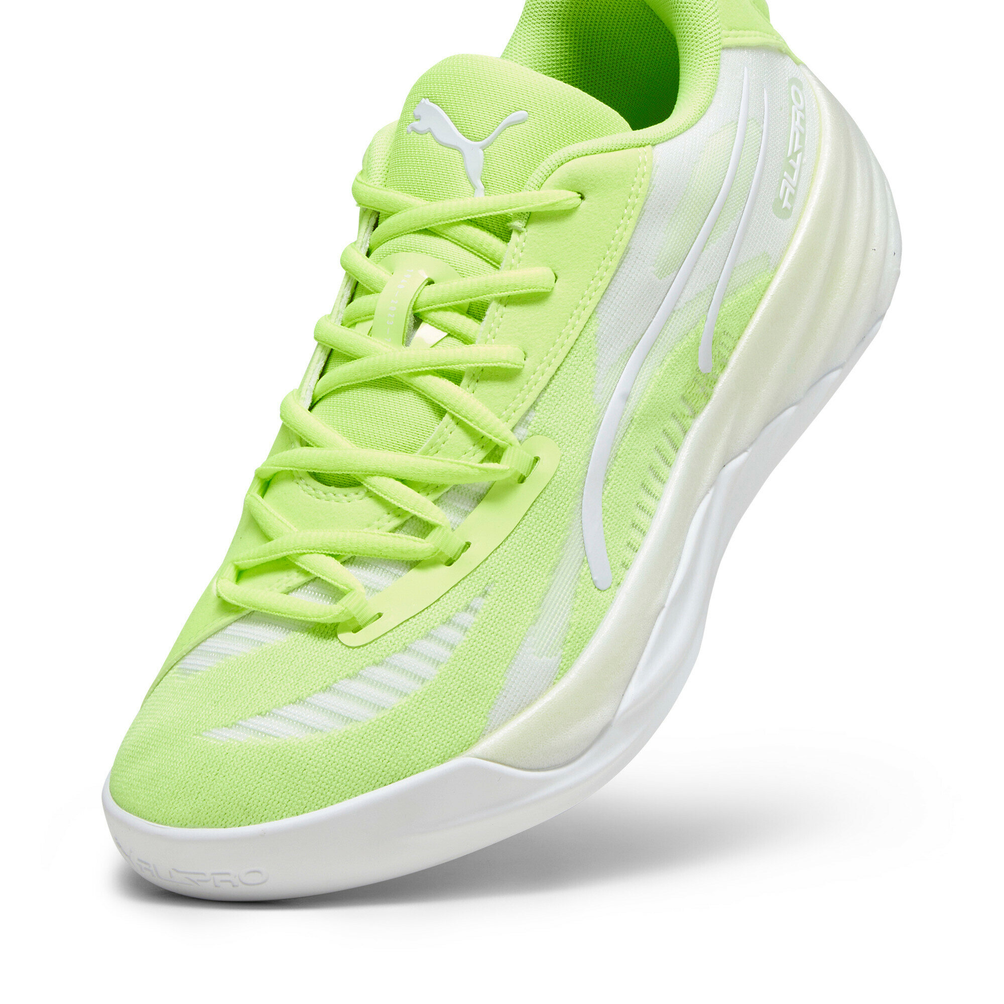 Кроссовки PUMA All Pro NITRO, полнота R, размер 9.5 UK, зеленый — фото 1