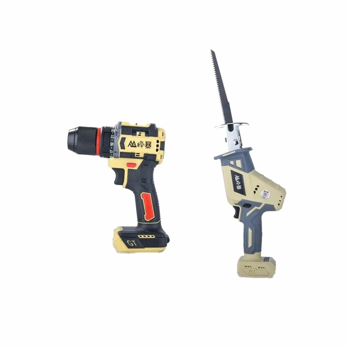 FengBao, аккумуляторная сабельная пила FB-15-1+Дрель-шуруповерт 21-13 Без АКБ и без ЗУ