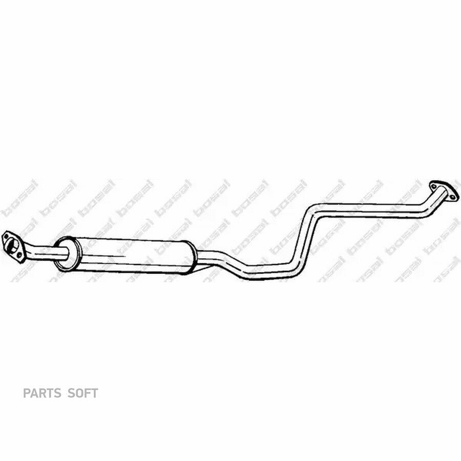Глушитель MAZDA Premacy (99-) средняя часть BOSAL от официального дистрибьютора, BOSAL, артикул 286175