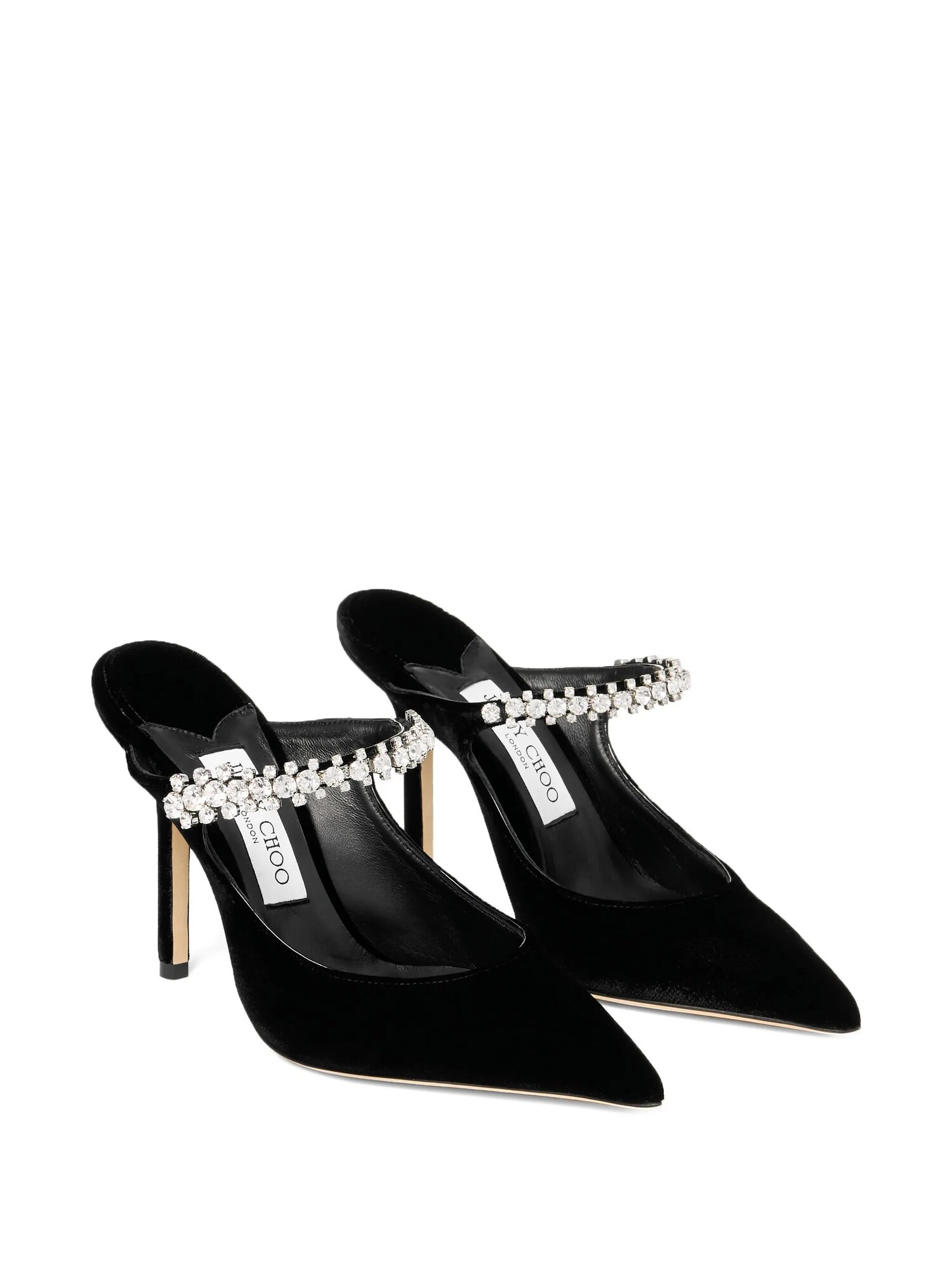 Мюли JIMMY CHOO Bing 100, размер 38, black/black — фото 1