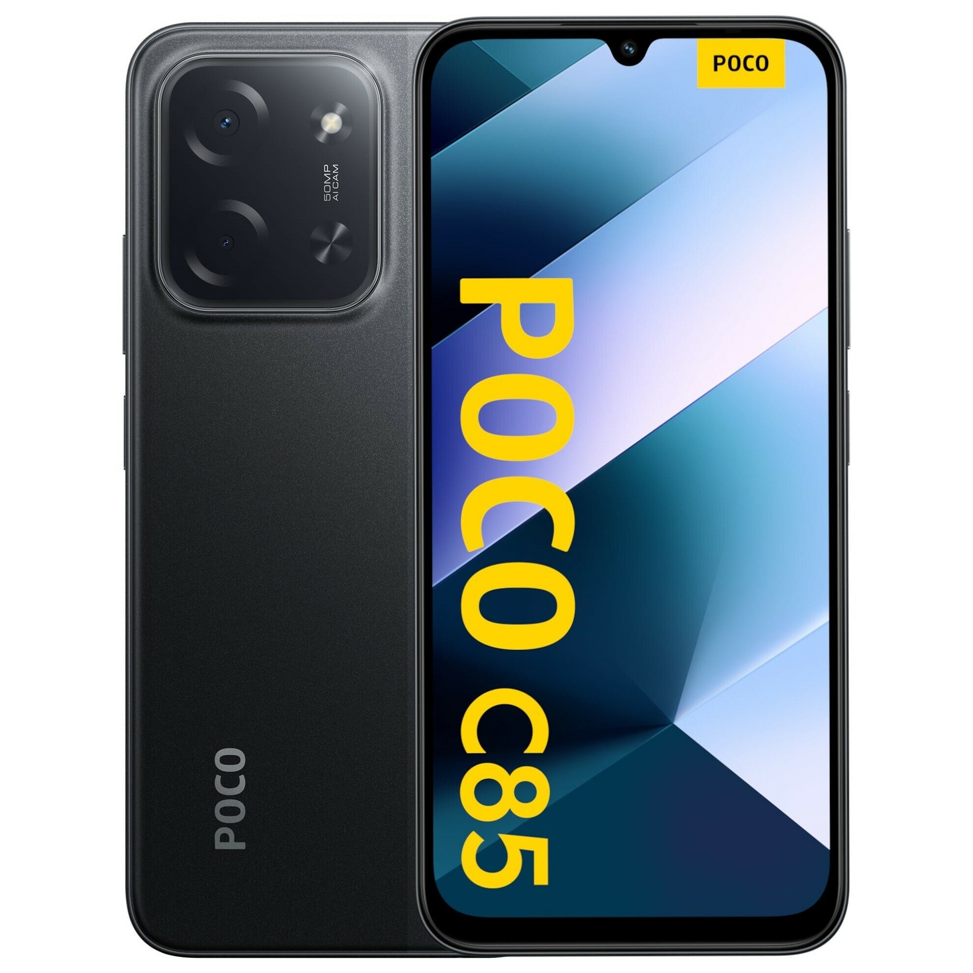 Смартфон Xiaomi Poco C85 8/256 ГБ Ростест/ЕАС, NFC, Dual nano SIM, черный