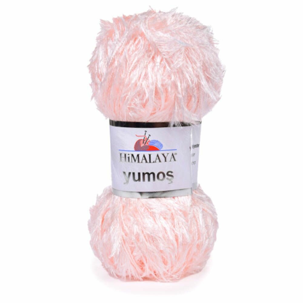 Пряжа Himalaya Yumos 60030 Розовая карамель 4 мотка (Нить меховая Хималая Юмос)