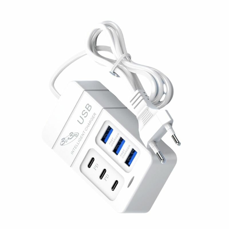Зарядное устройство для быстрой зарядки мобильного телефона power strip 3U3PD-Европейский стандарт
