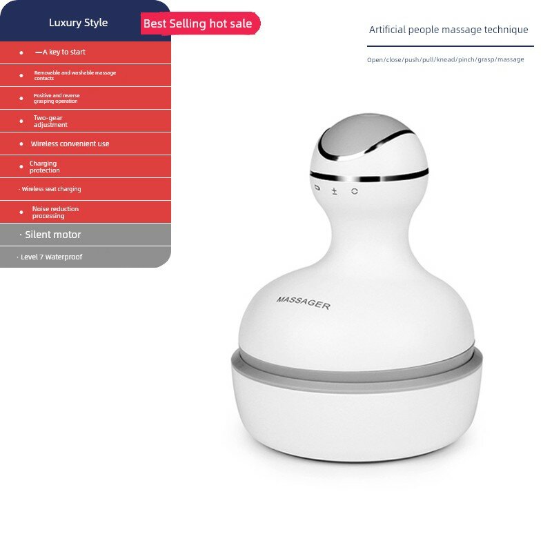 Массажер для головы Yunyi, электрический массажер для кожи головы, ручной электрический массажер-коготь дракона для