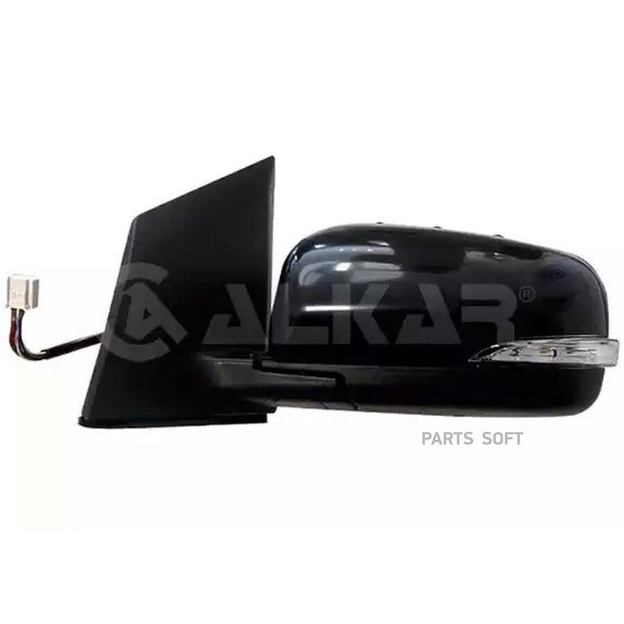 Зеркало заднего вида RENAULT KOLEOS 11- электрич. выпукл. подогрев. ук-ль поворот. лев. (в сборе) от официального дистрибьютора, ALKAR, артикул 6135161