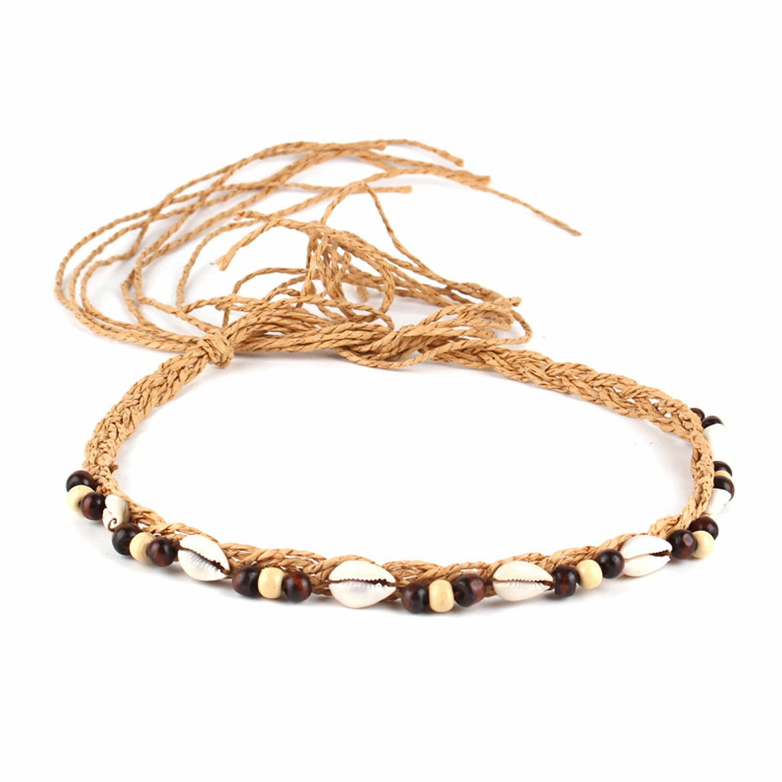 Ленты для соломенной шляпы Ковбойская раковина из бисера Западный пояс