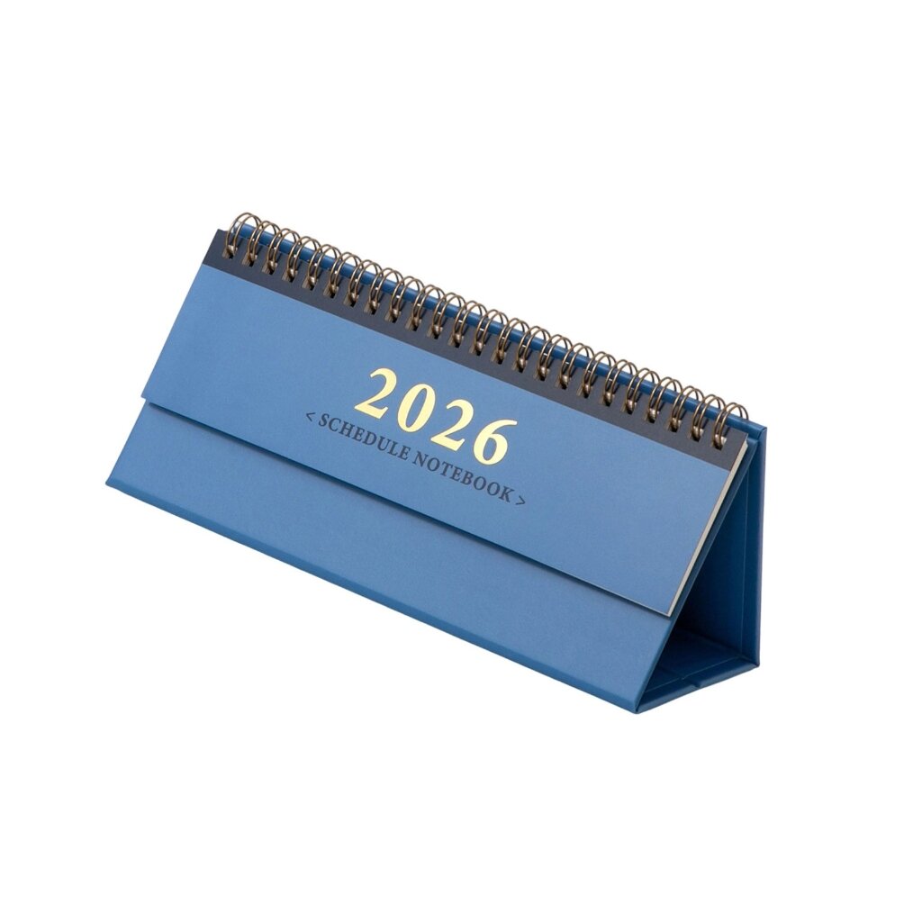 Простой календарь регистрации на 1 2026 год - синий