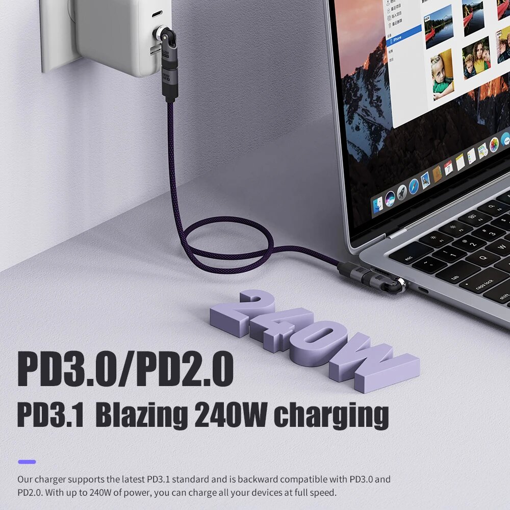 USB C адаптер 240W Type C Adapter x 2 — фото 1