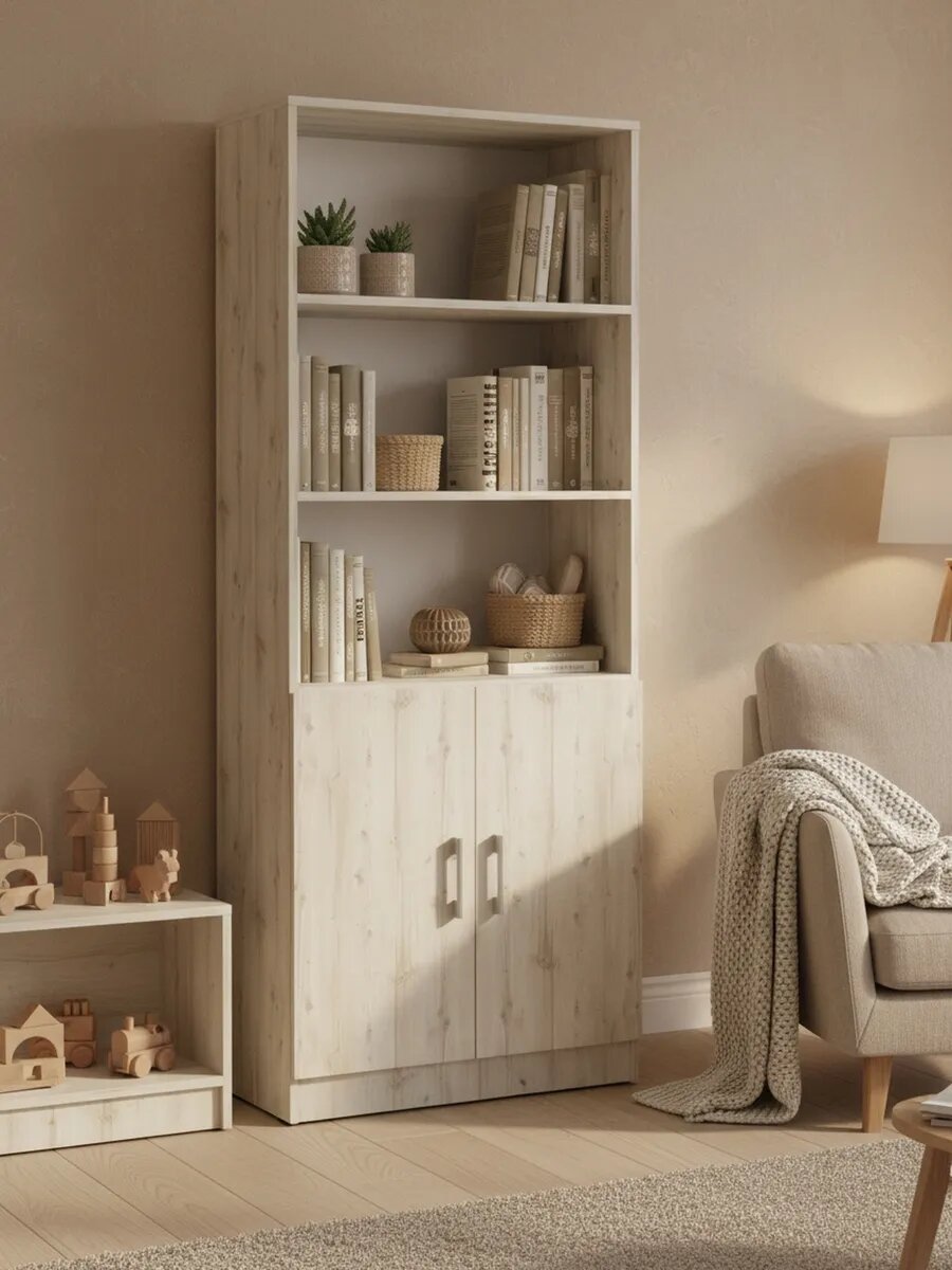 В спальню распашной шкаф FRESTER с полками для одежды, от производителя