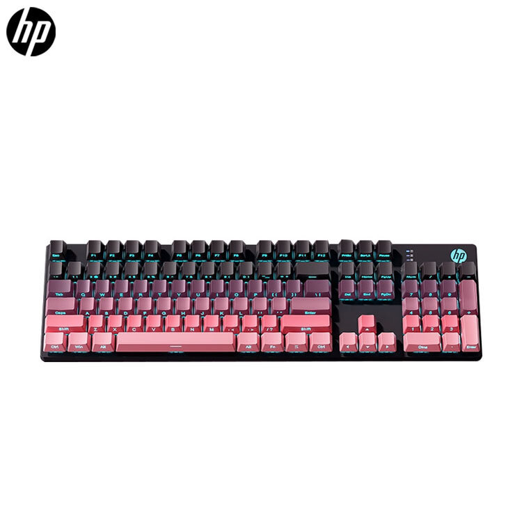 Набор клавиатура и мышь HP, Ice Blue Light[Green Grape Switch][+Punk Mouse Pad]