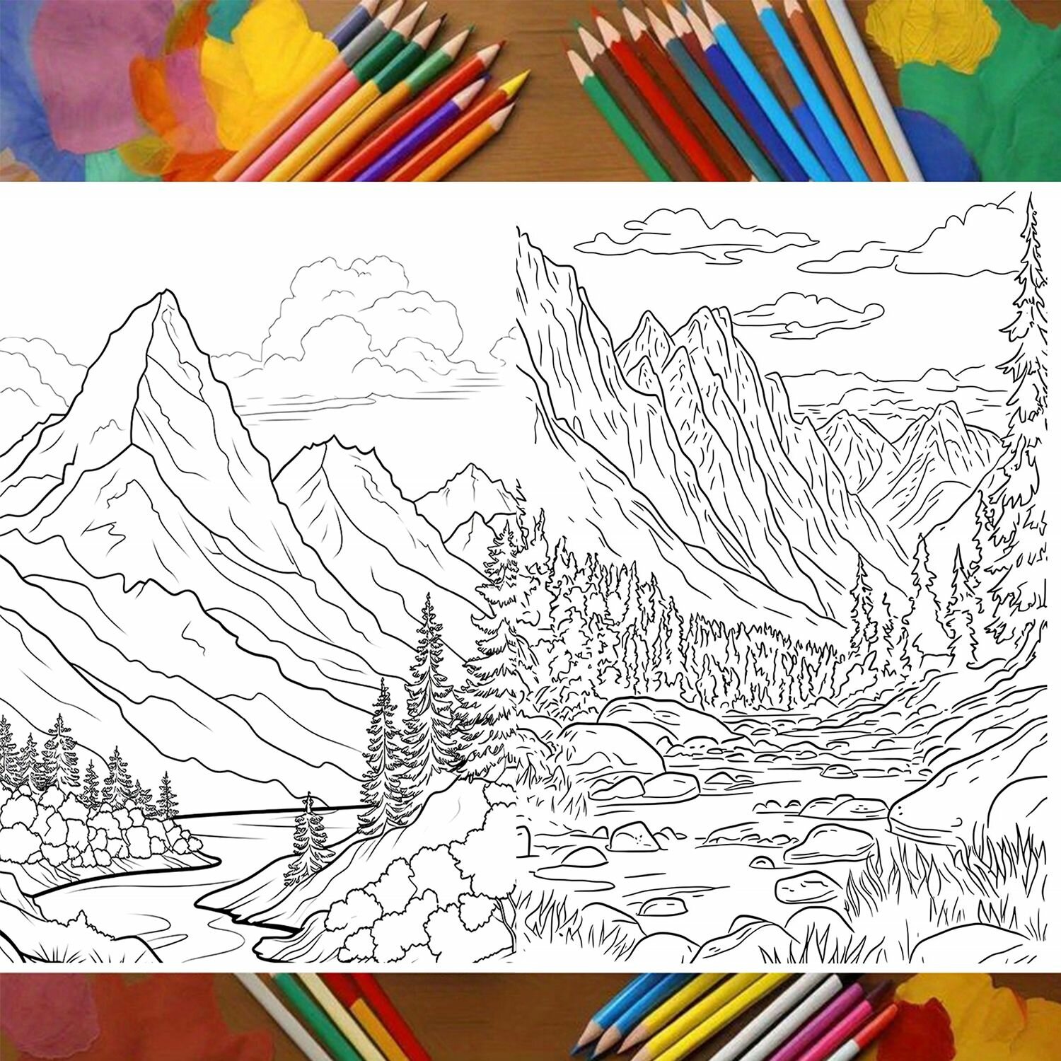 Раскраска на плотной бумаге. Для детей и взрослых, творчество для всей семьи. Хобби и развитие